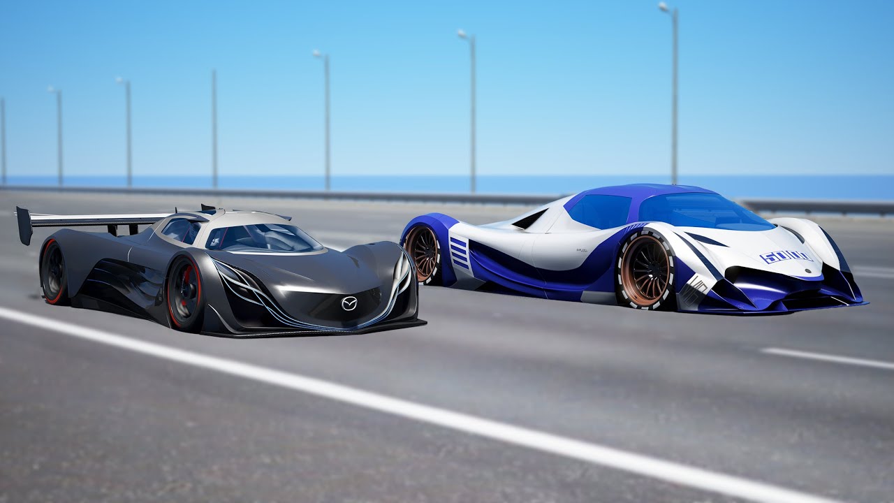 +1000KMH!!! Devel Sixteen vs Mazda Furai | DRAG & TRACK RACE - YouTube