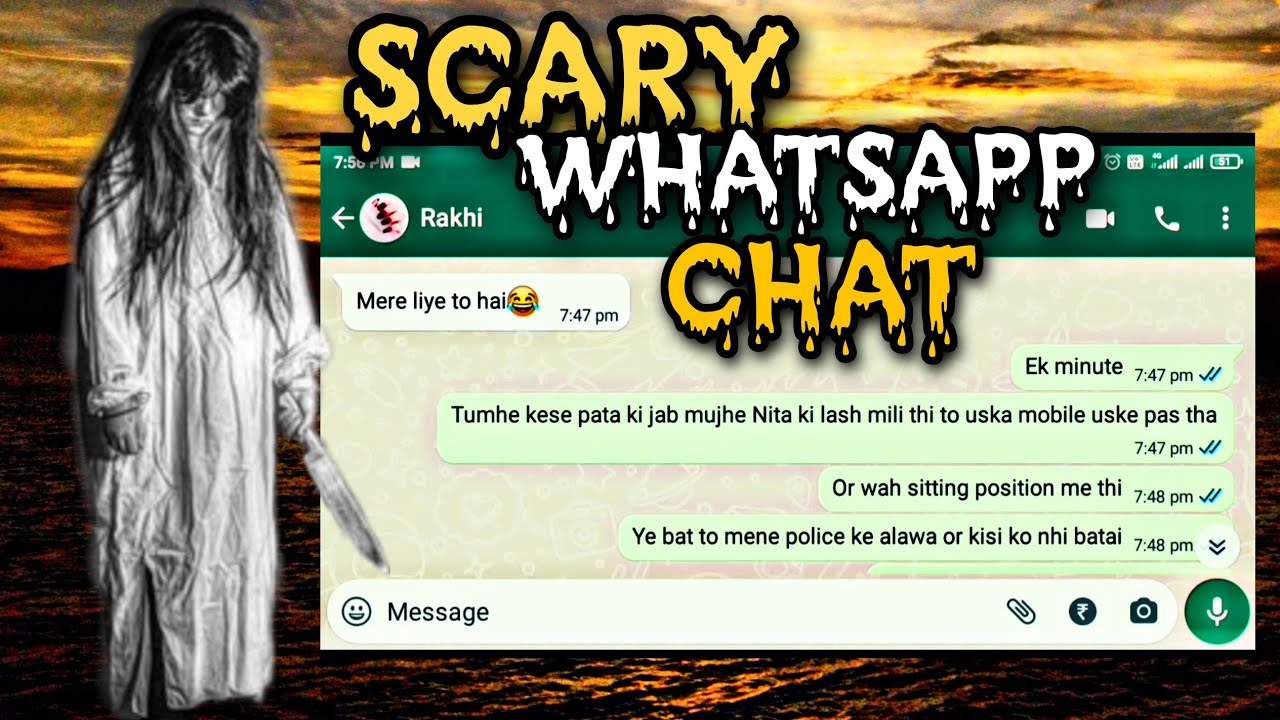 scary WhatsApp chat😱 ।। horor video।।(part-5)।। @ThatsBiswa - YouTube