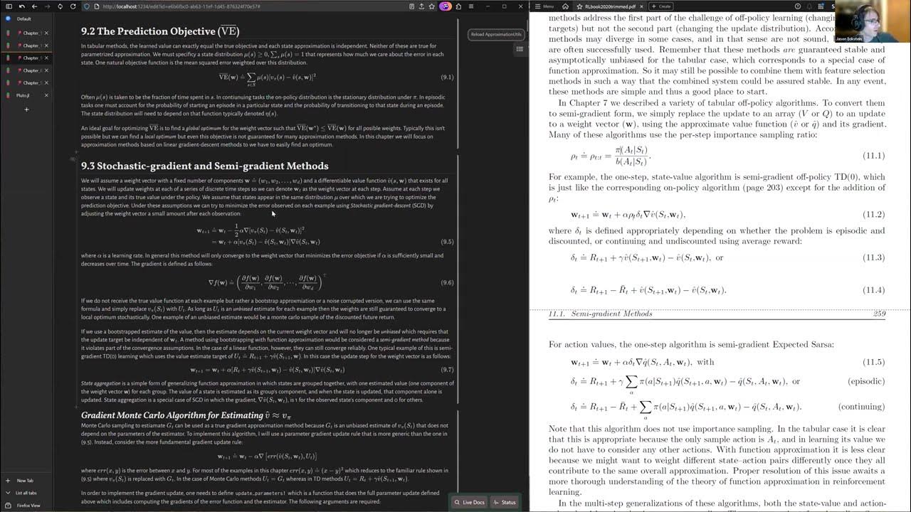 Sutton and Barto Reinforcement Learning Chapter 11: Off-policy Divergence with Approximation ...
