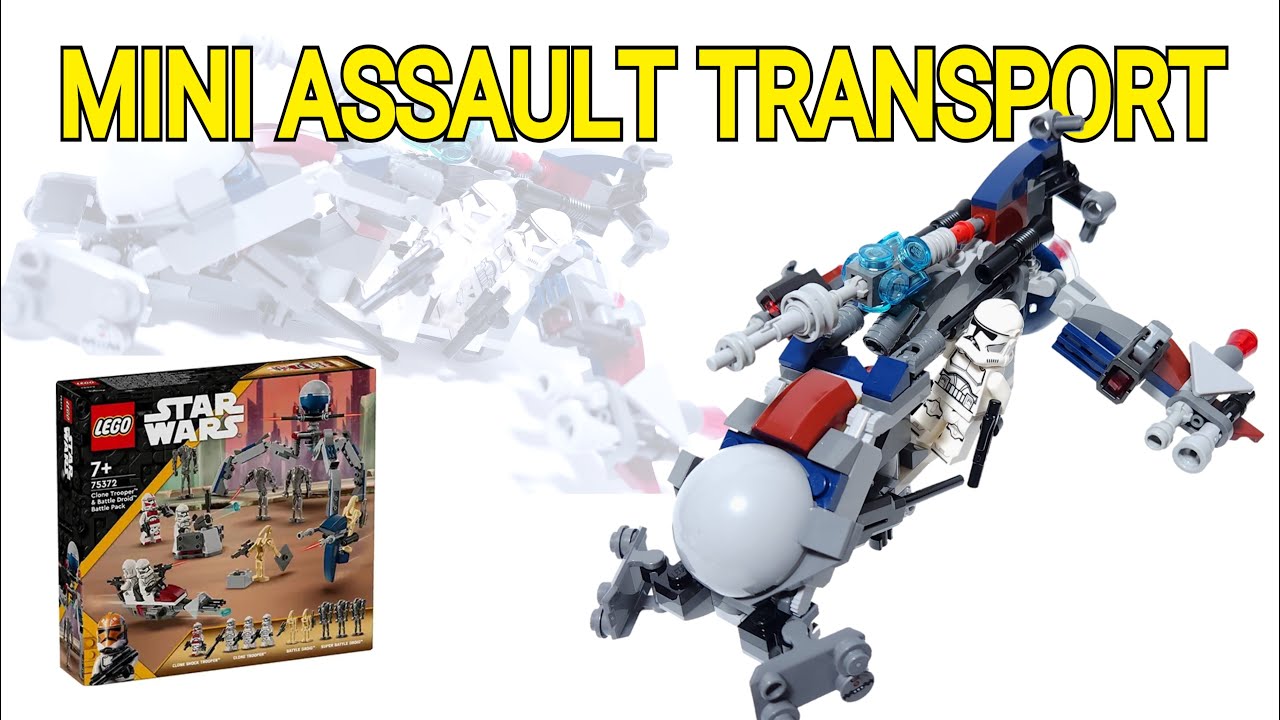 75372 Clone Trooper and Battle Droid Battle Pack alternate build - YouTube