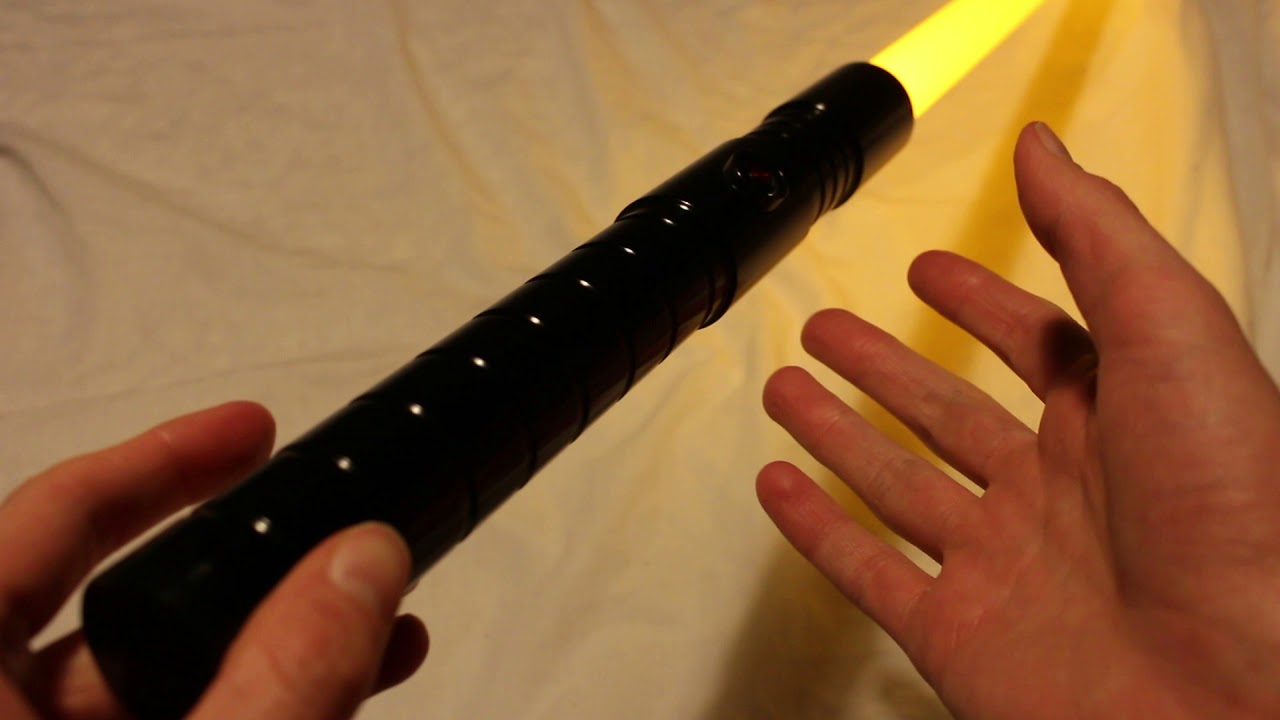 Ultrasabers Dominix V2 stunt saber Fire Orange blade review lightsaber ...
