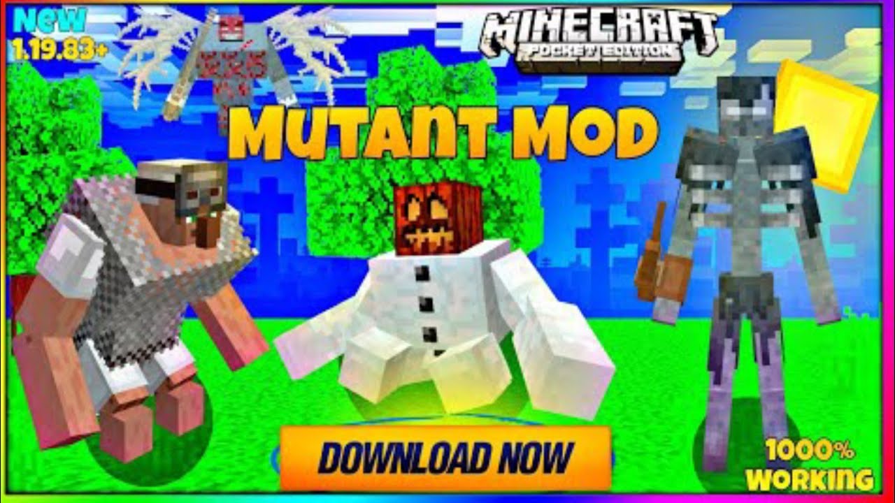 download mutant mod for minecraft #minecraft #minecraftpe - YouTube