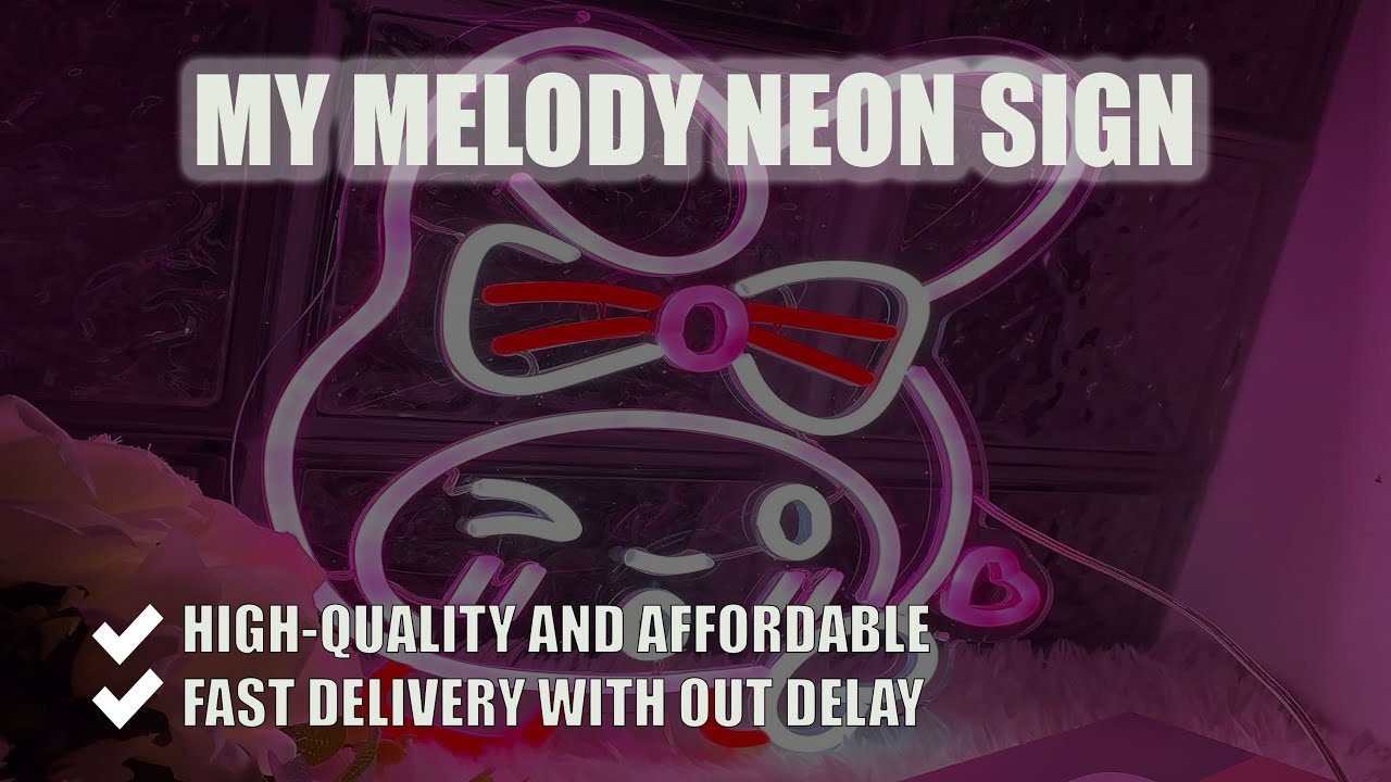 My Melody Neon Sign | For Your Bedroom Decorations And Light | Buy ...