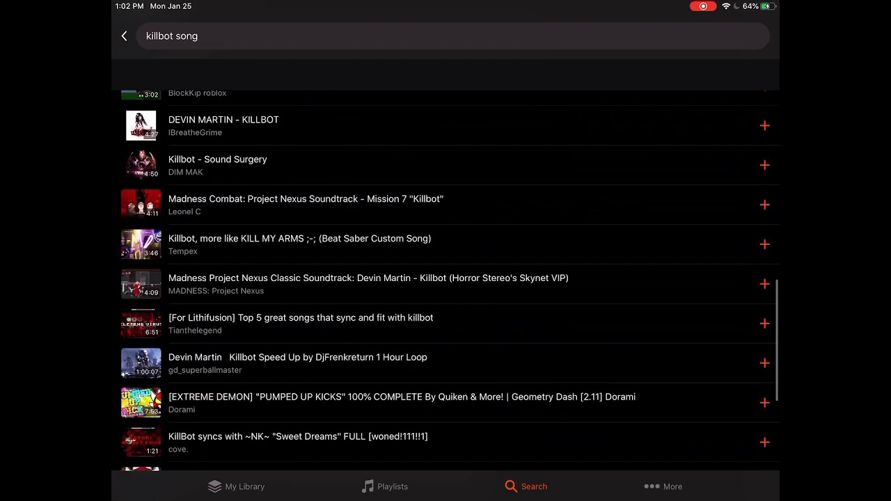 How to get the Killbot song on geometry dash mobile ios - YouTube