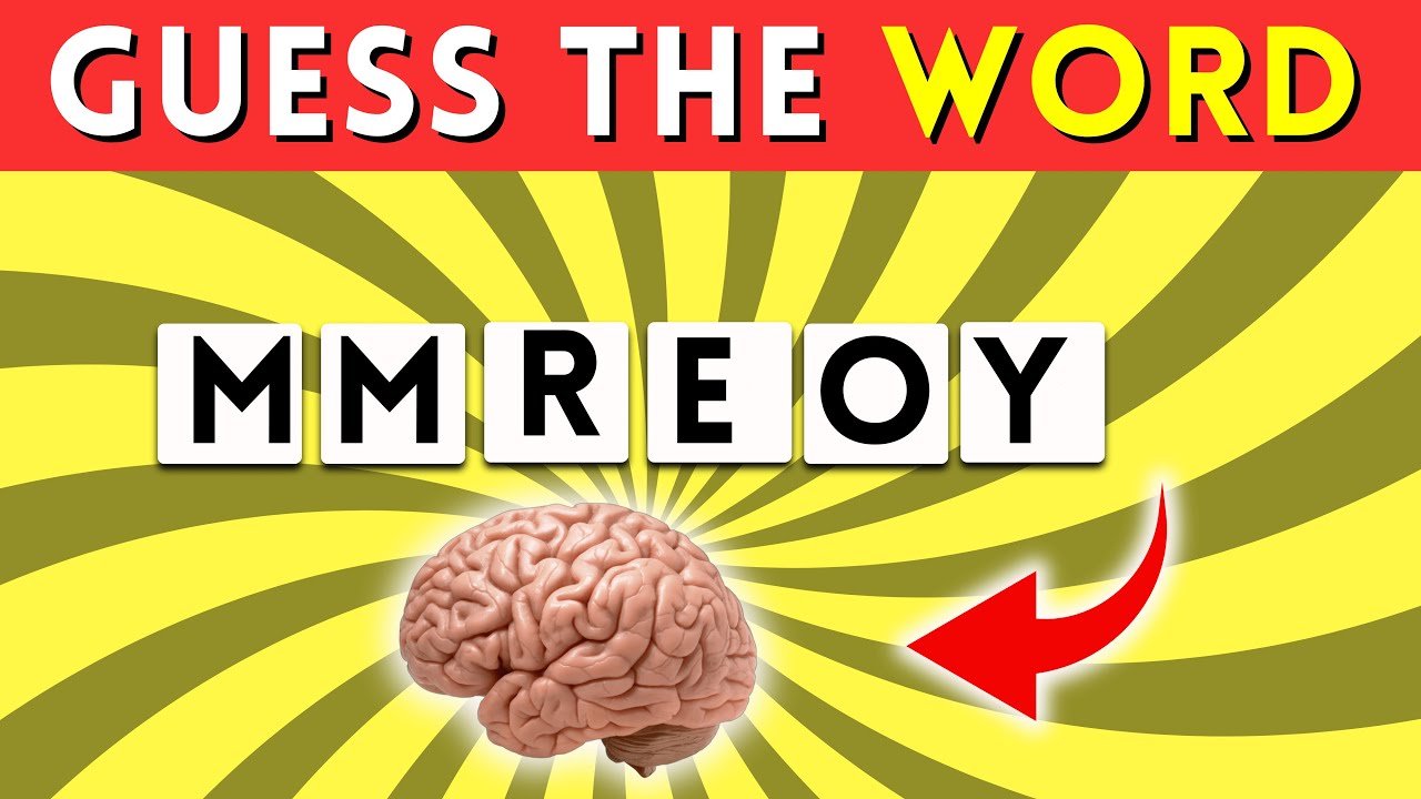 Guess the WORD from SCRAMBLED LETTERS |EASY TO IMPOSSIBLE - YouTube