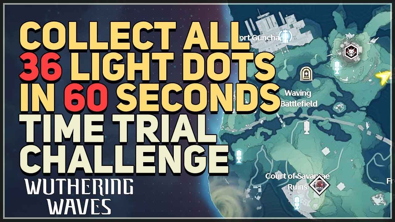 Collect All 36 Light Dots in 60 Seconds Wuthering Waves - YouTube