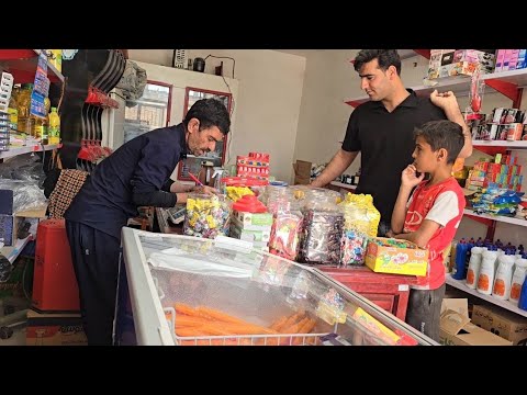 Akbar buys a bed with the help of neighbors so he can sleep at night in the shop