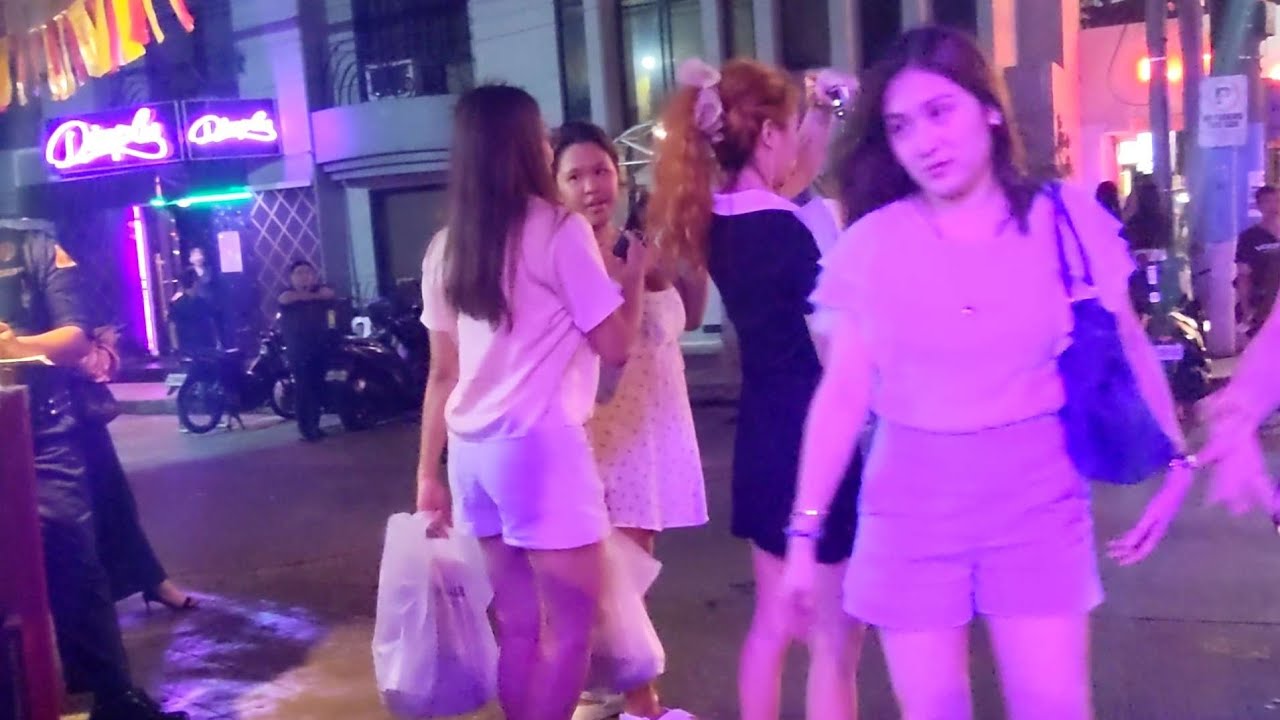 Padre Burgos Street Manila At Night | Manila Red Light District Walking ...