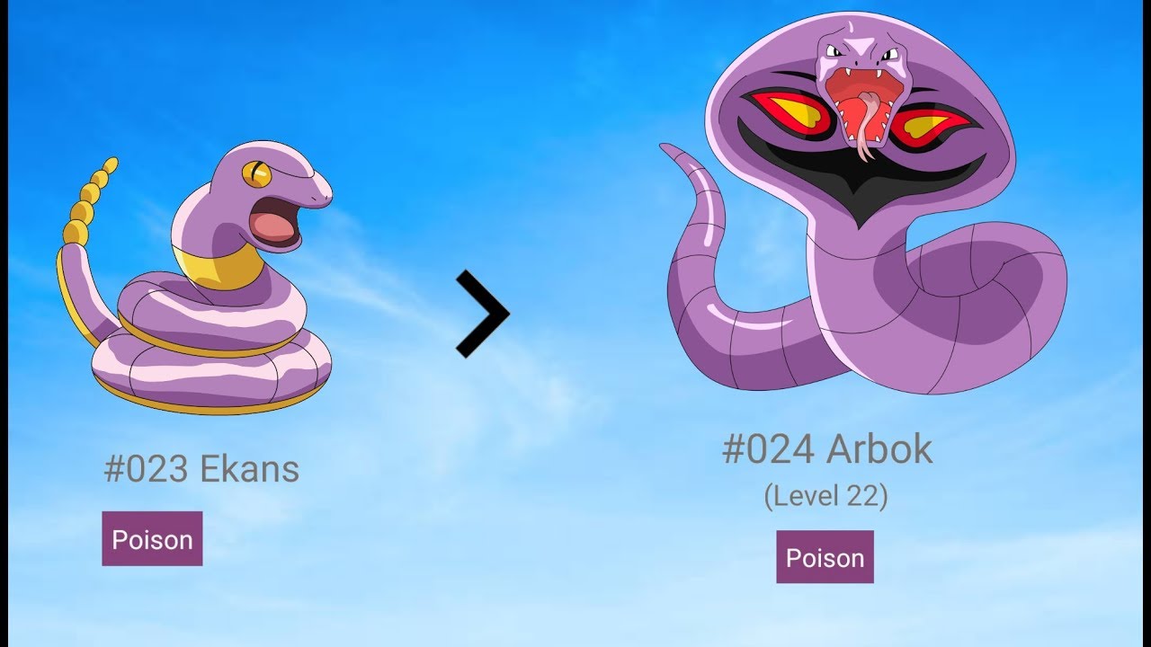 National Pokédex number 23 & 24(Ekans,Arbok) !! - YouTube
