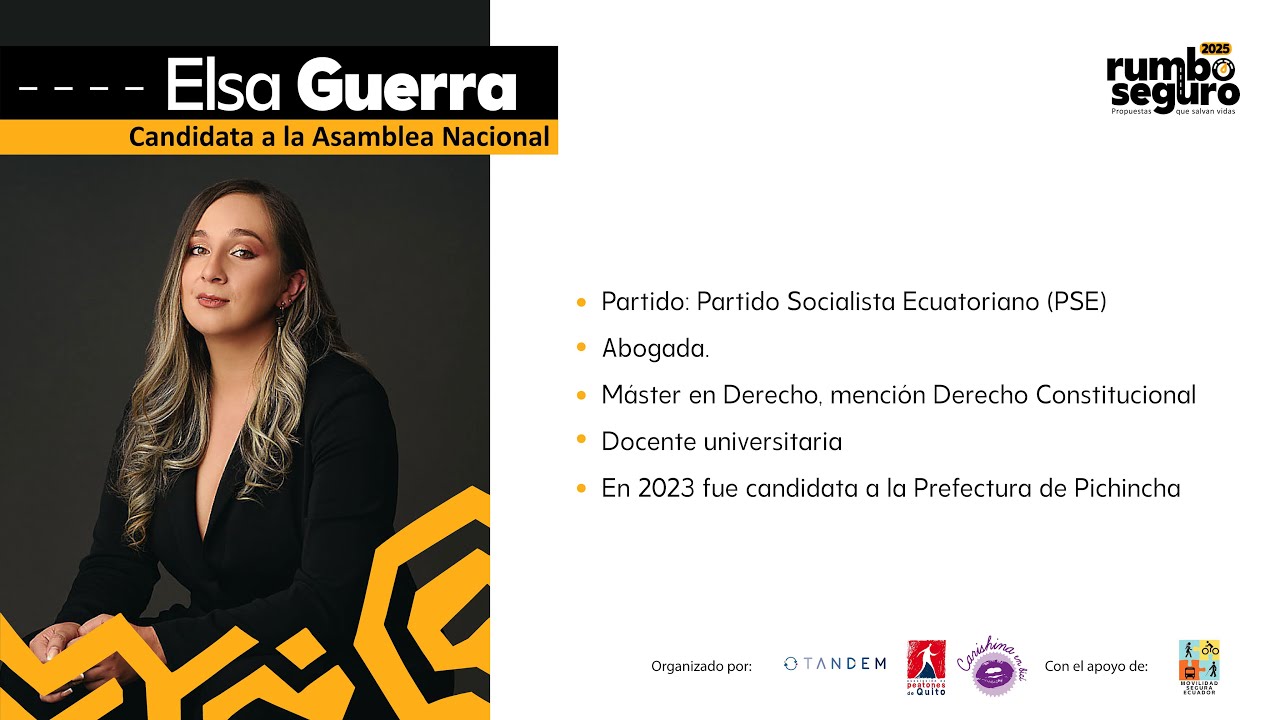 Rumbo seguro: propuestas que salvan vidas. Programa 6 Candidata a la ...