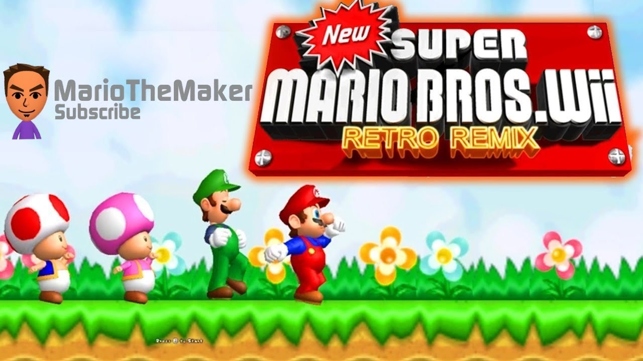 (LIVE!!!) (Wii) Playing New Super Mario Bros Wii: Retro Remix - YouTube