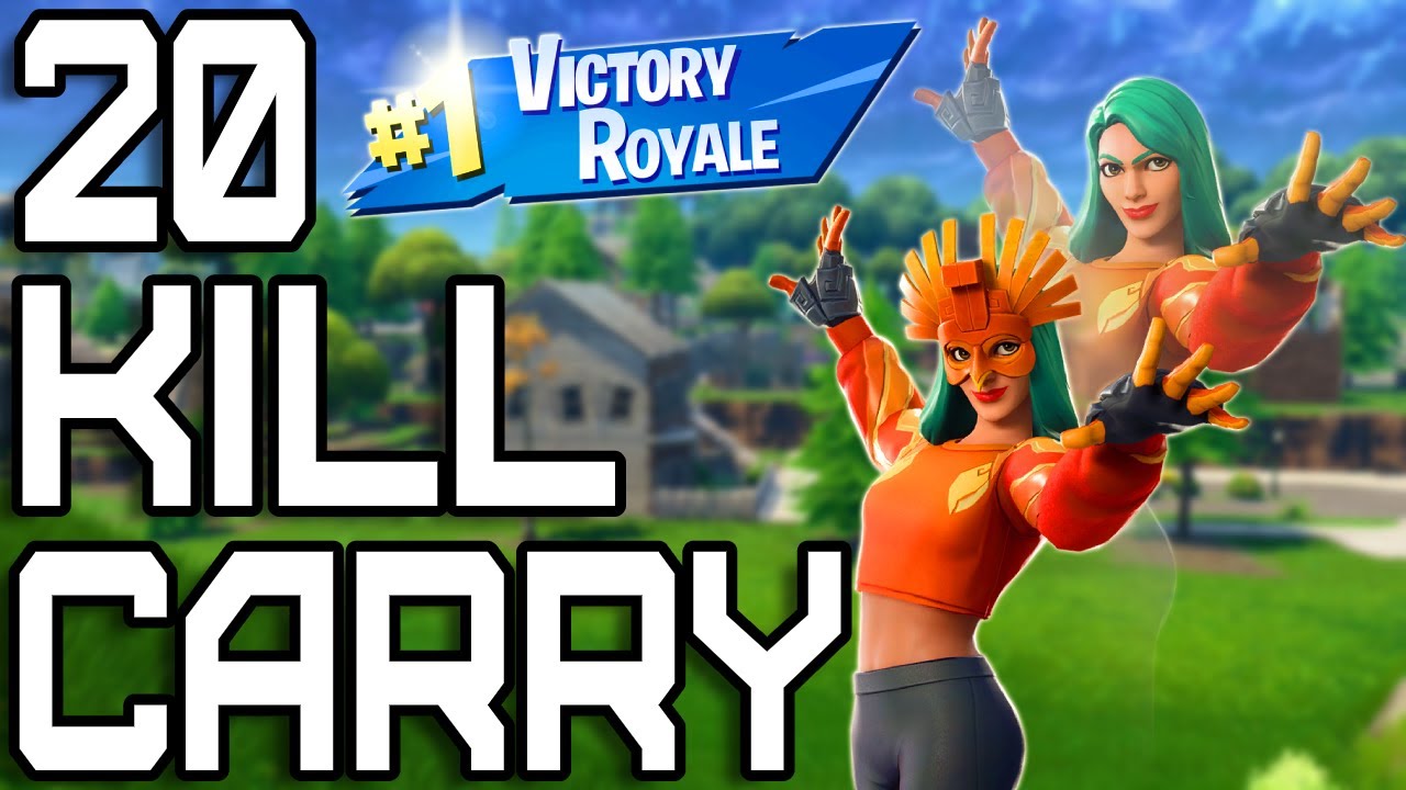 Dropping 20 Kills In Fortnite And Getting My Teammates A Win! - YouTube