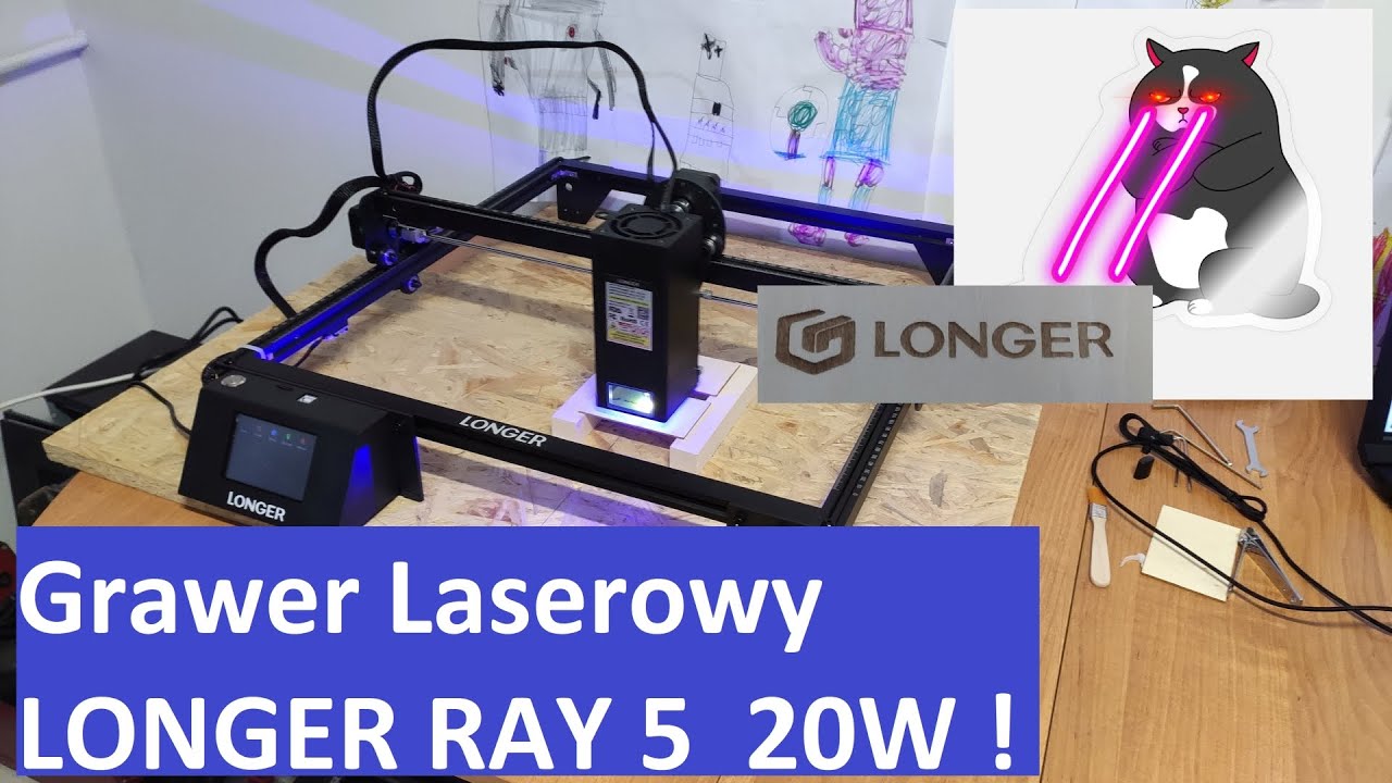 Grawer Laserowy Longer RAY 5 20W #diy #laser #longer - YouTube