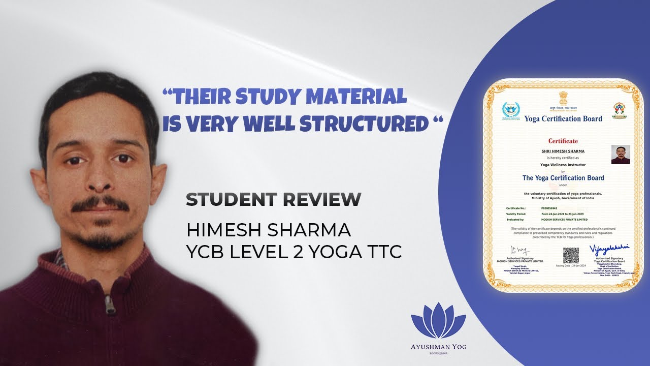 YCB Level 2 Yoga Teachers Training Review : Ayushman Yog | Thoroughly ...