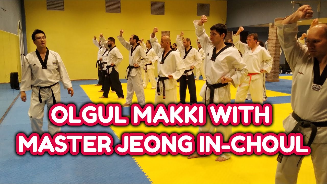 Taekwondo OLGUL MAKKI con el Maestro Jeong In-choul - YouTube