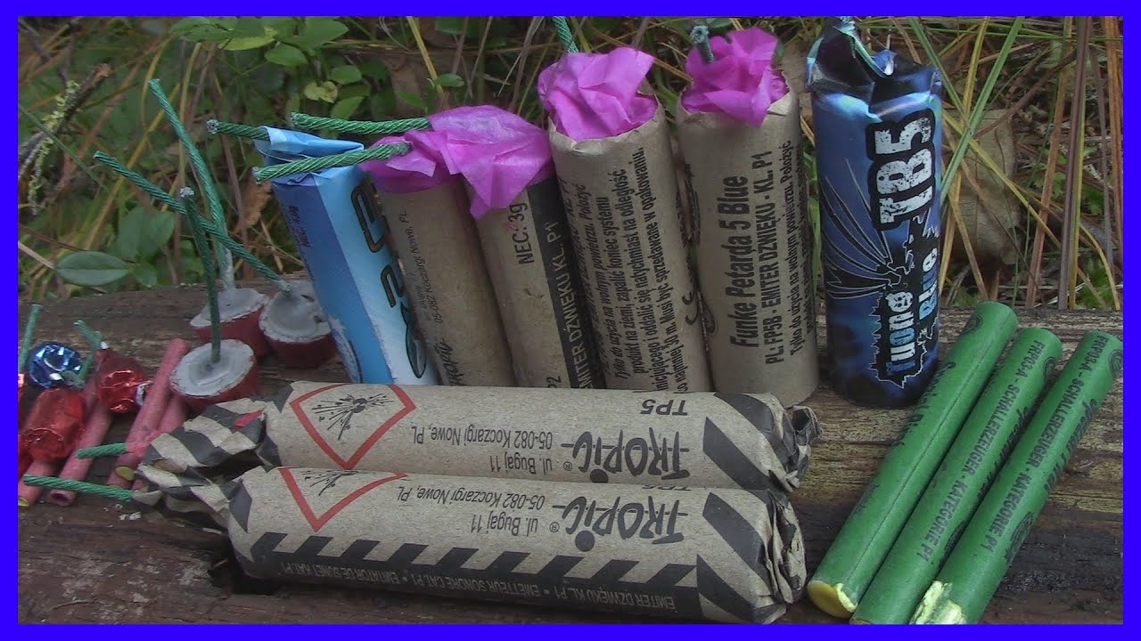 Big Firecrackers In Dark Forest - YouTube