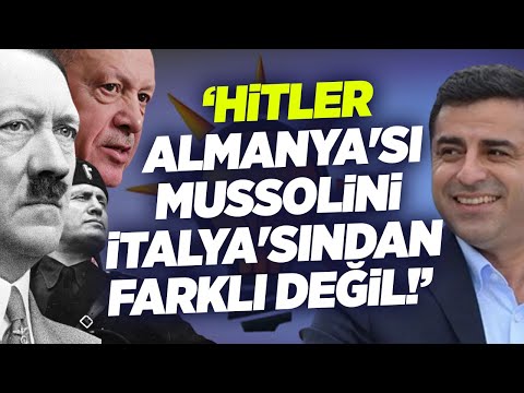 Hitler Almanya'sı Mussolini İtalya'sından Farklı Değil! Selahattin Demirtaş KRT Haber