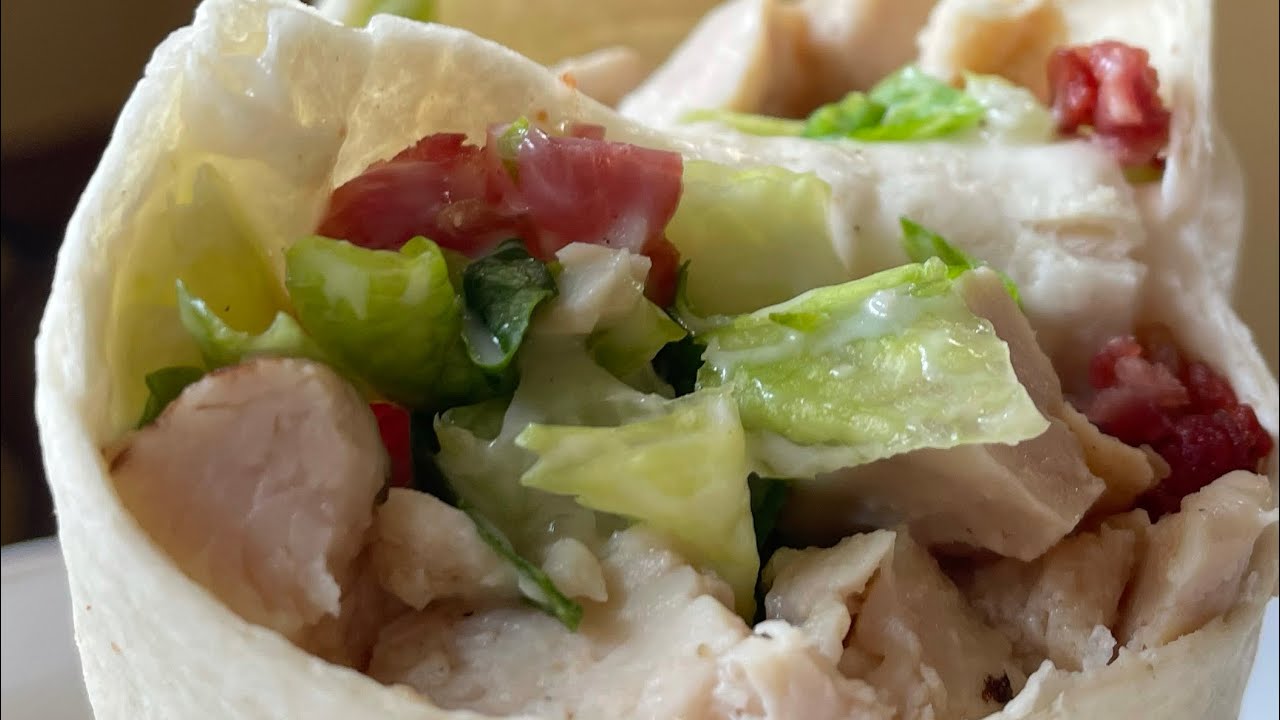 chicken club wrap ~ Inspired By Savory Recipe Giant Food - YouTube