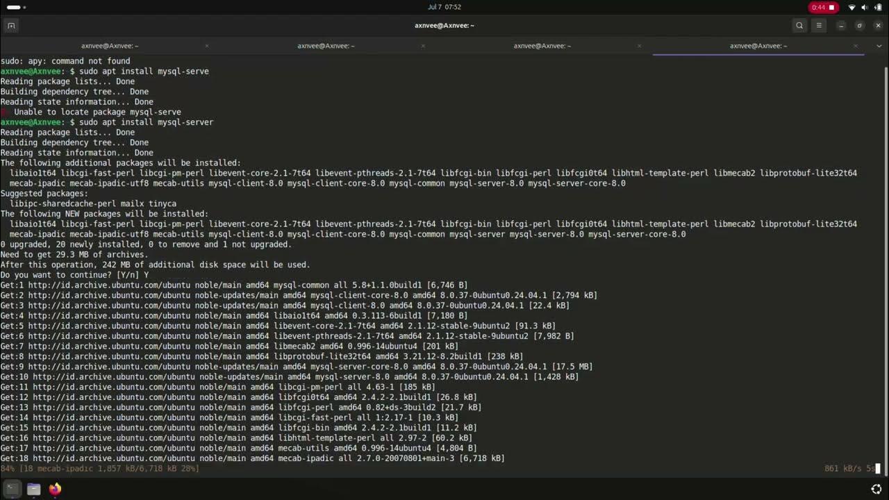 MySQL Installation on Ubuntu - YouTube