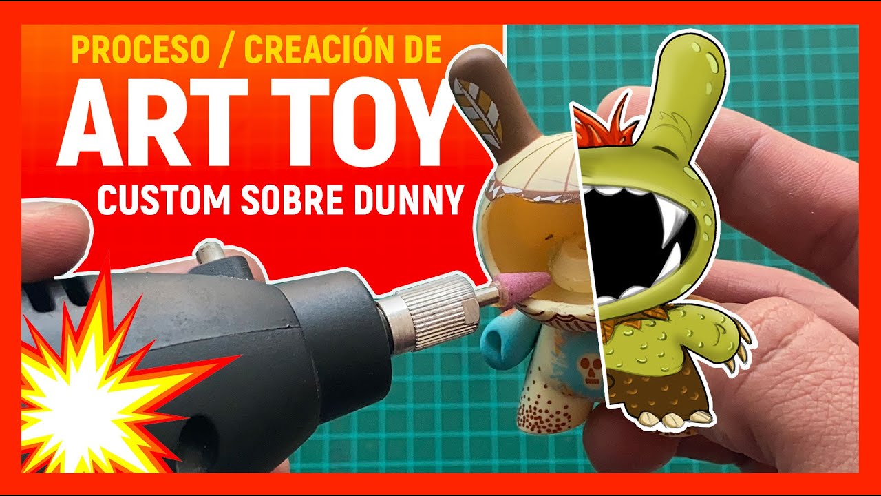 ART TOYS 🥇 Proceso de creación y diseño de ART TOY CUSTOM DUNNY - YouTube