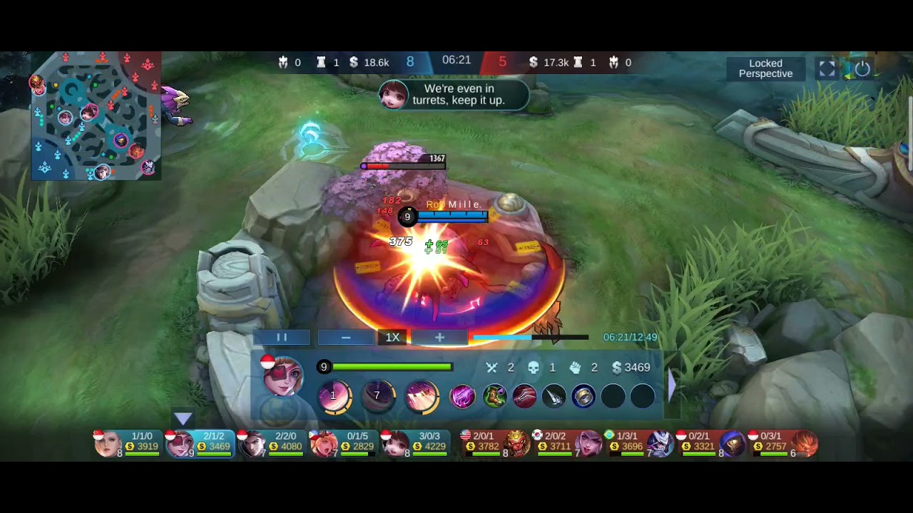 Mobile Legend (Ruby Lady Zombie Hyper Carry) insane durable queen of ...