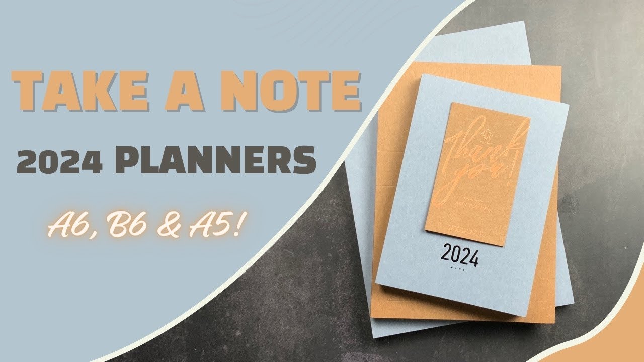 Planner Review --- 2024 TAKE A NOTE Planners - YouTube