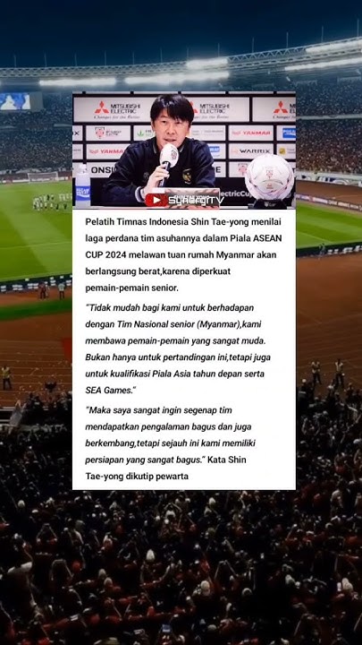 Pelatih Timnas Indonesia Shin Tae-yong Menilai Laga Melawan Myanmar Berat #short #shorts - YouTube