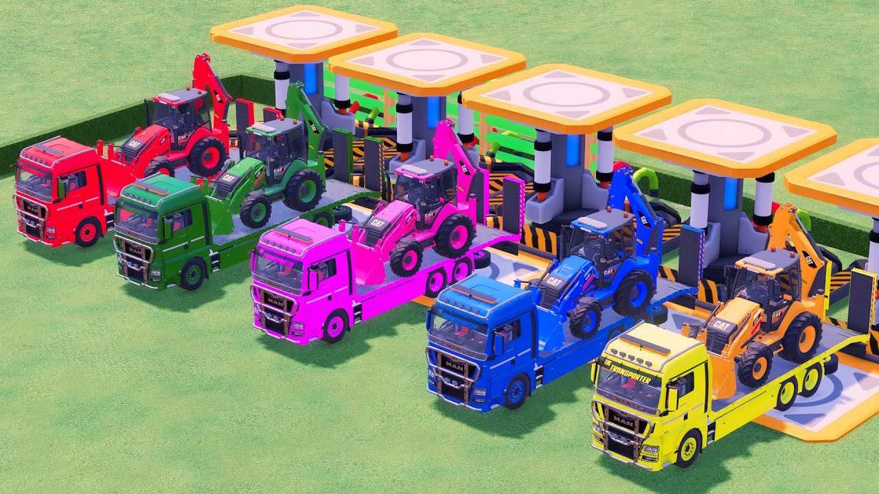 Superheroes On A Motorcycle Ride Over The Sea Along The Bulldozer ...