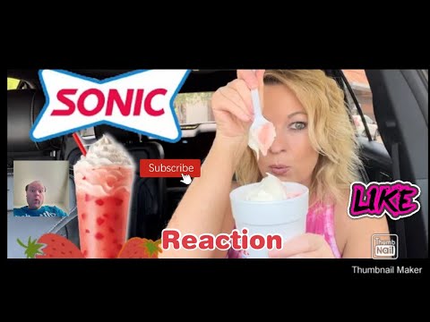 Reaction to Sonic New Strawberry Shortcake Snowball Slush Float Review ...