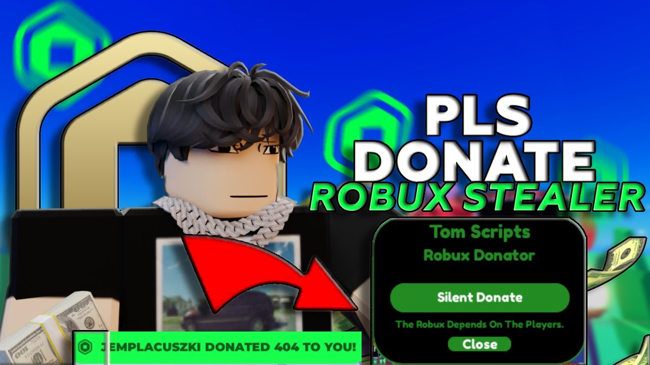 NEW UPDATE - BEST Steal Robux Pls Donate Script 💸 | WORKS ON MOBILE📱 ...