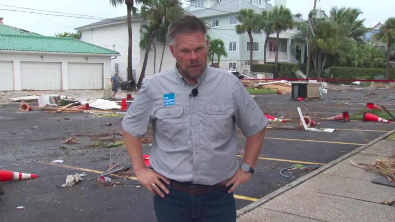 The Weather Channel: Justin Michaels reporting from Clearwater, Florida ...