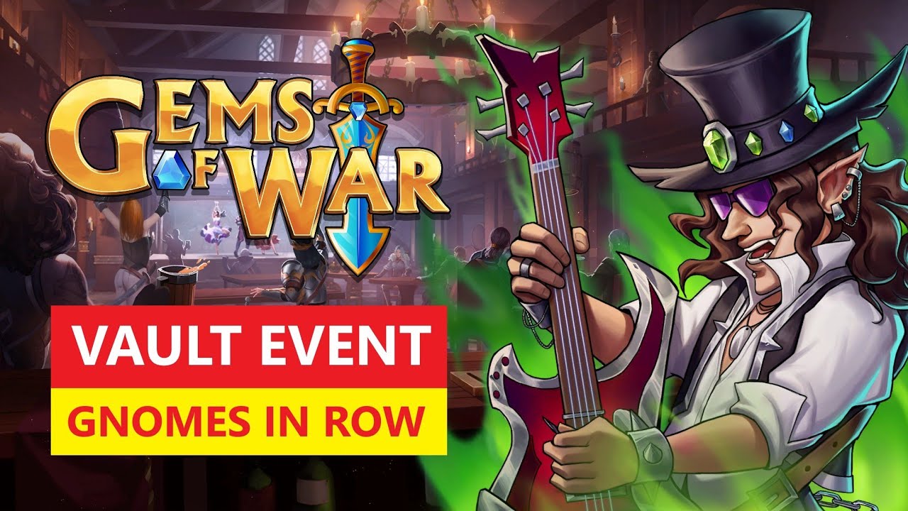 Gems of War - Vault Event! Gnomes in EVERY Battle! - YouTube