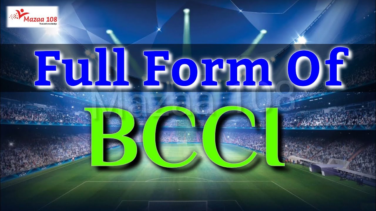 Full form of BCCI | bcci full form | BCCI means | BCCI | Full form ...
