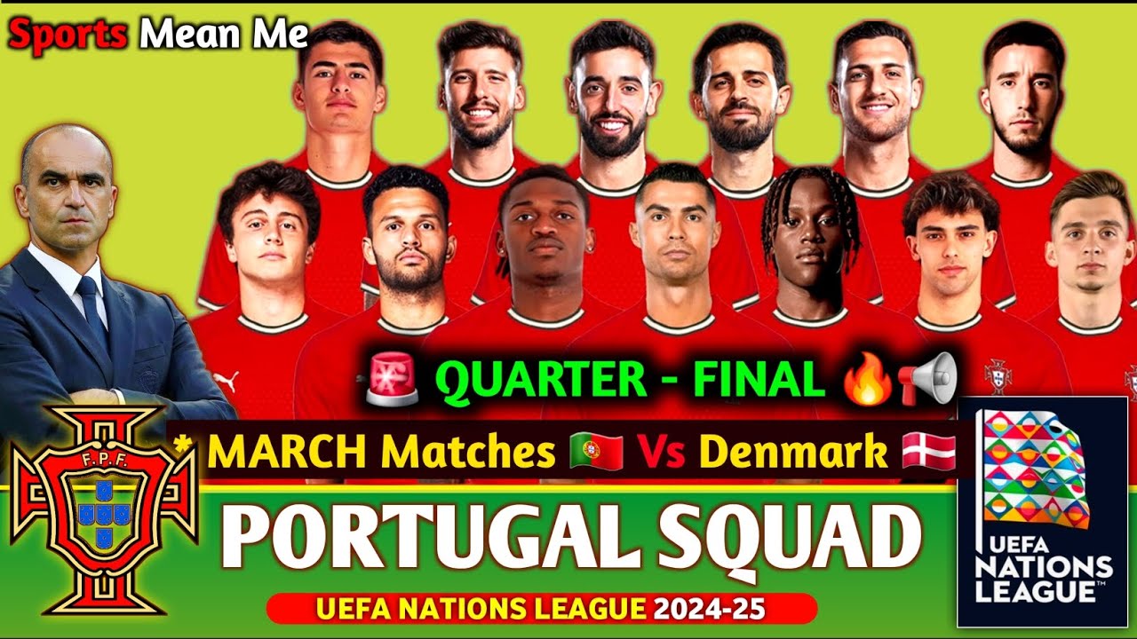 🇵🇹 OFFICIAL PORTUGAL SQUAD UNVEILED! ⚽🔥 *Ronaldo’s Back?* 2025 UEFA ...
