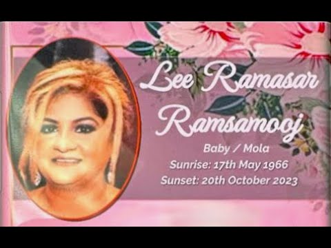 The Funeral of the late Lee Ramasar-Ramsamooj aka Baby/Mala - YouTube