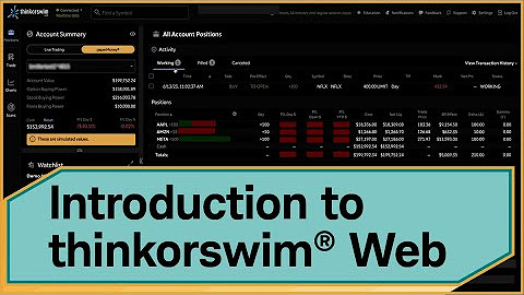 thinkorswim® web Tutorials - YouTube