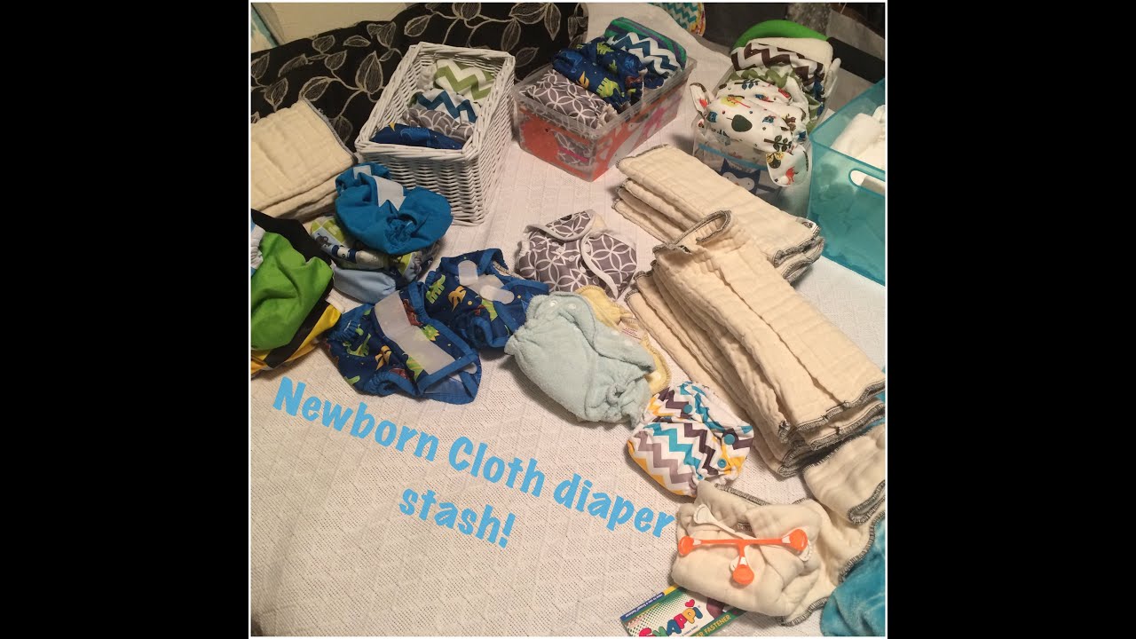 ~* Newborn Cloth Diaper Stash! *~ - YouTube
