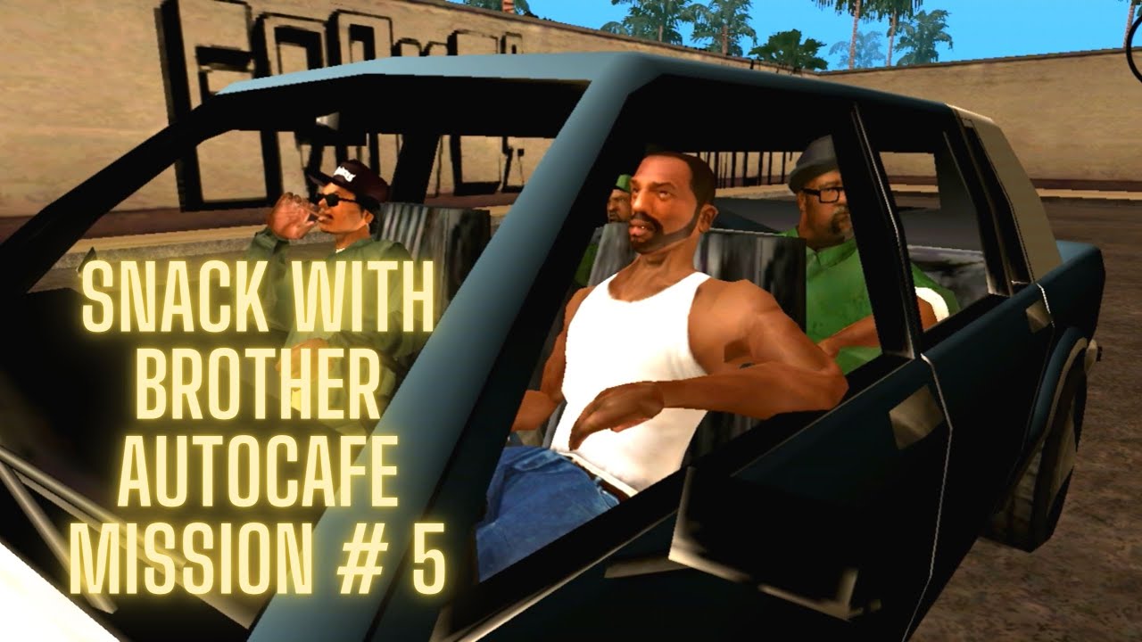 Snack With Brother – Autocafe Mission # 5 – Gta San Andreas - YouTube
