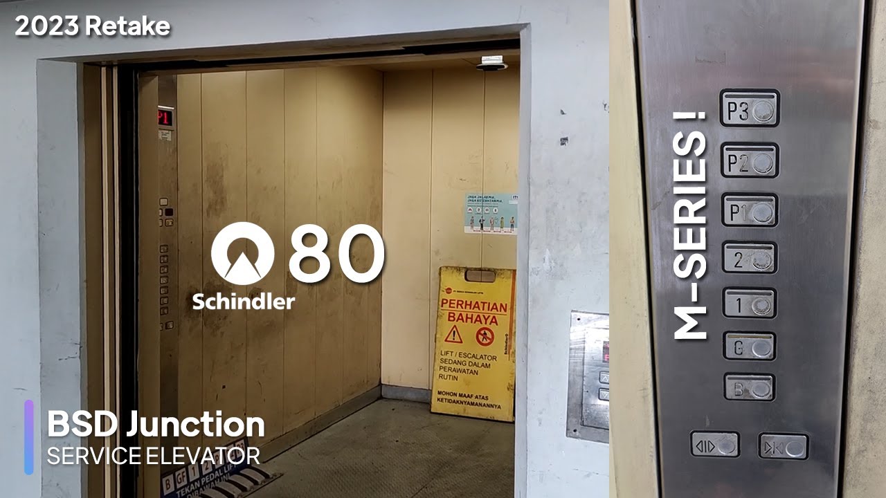 Schindler 80 Freight Elevator - BSD Junction - YouTube