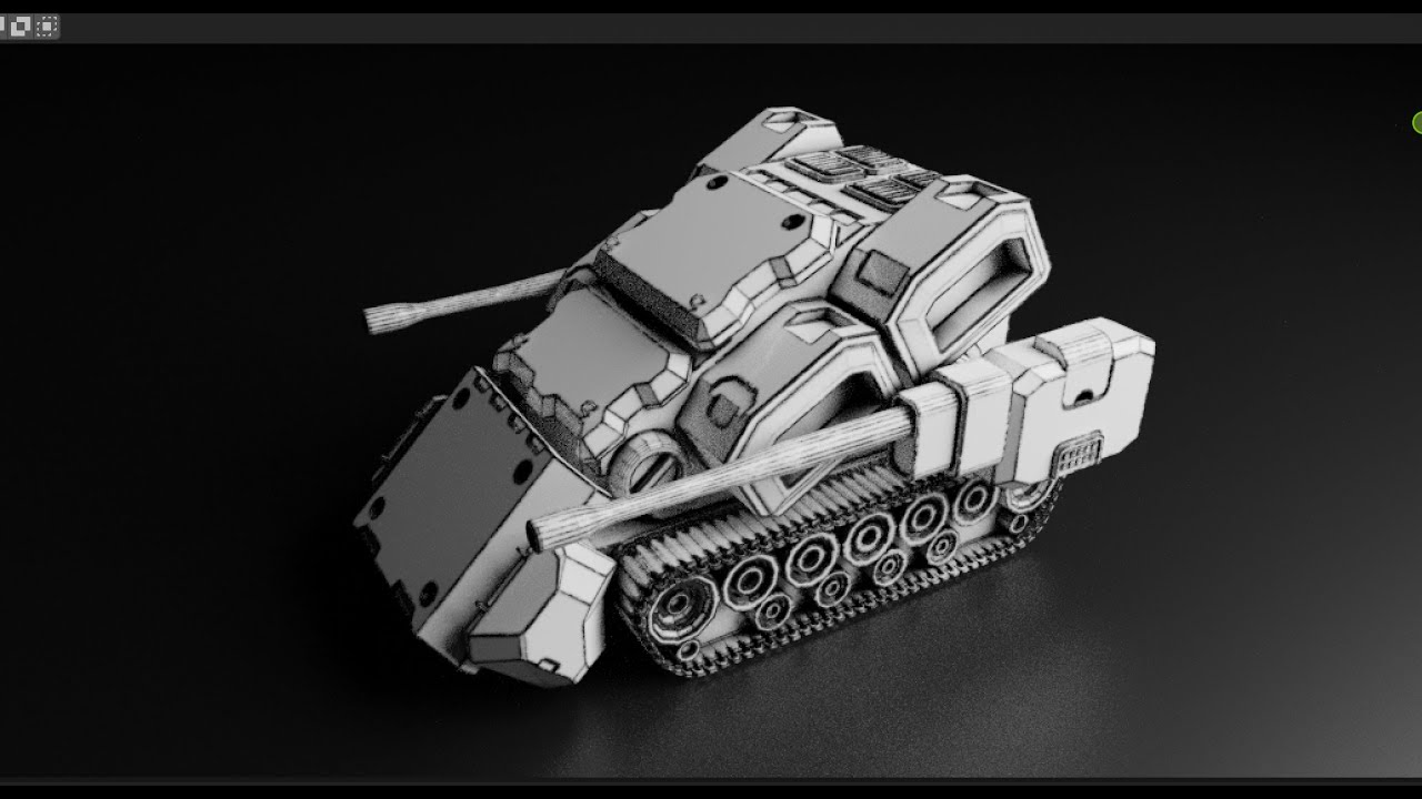 Make a Scifi Tank - Grid Modeler (blender addon) - YouTube