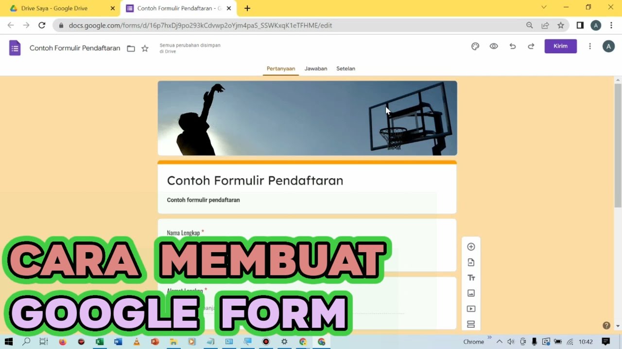 Cara Membuat Google Form Lewat Laptop / PC - 2022 - YouTube