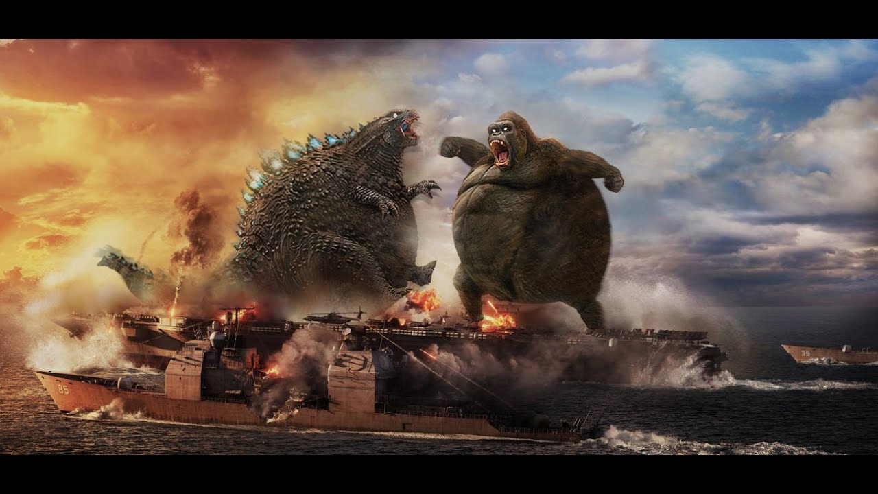 Godzilla vs. Kong fat cute retouch version #funny clip fight - YouTube