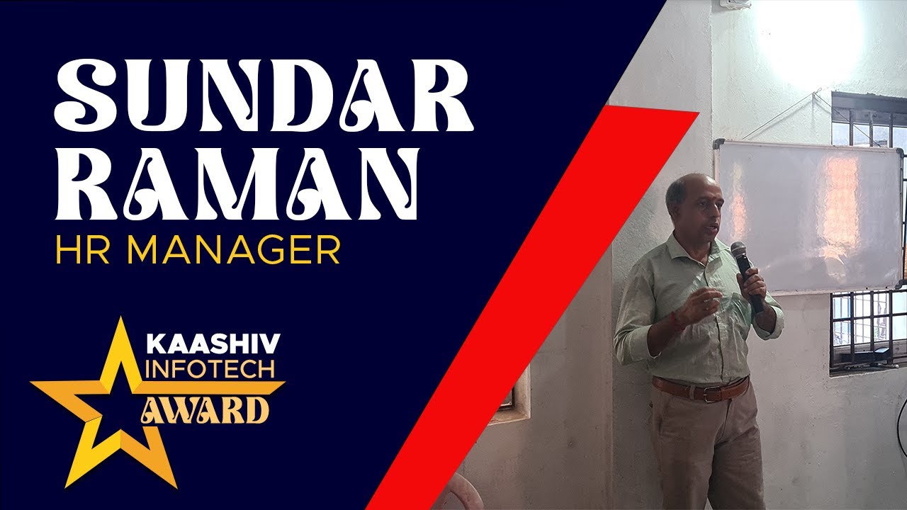 Kaashiv Infotech Award Function 2022 - Chief Guest - Sundar Raman - HR Manager - YouTube