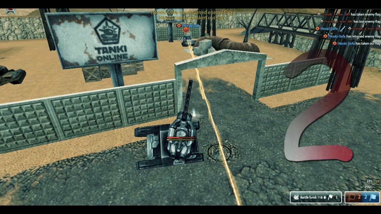 Oufa vs Friends 4 ever MH - Tanki Online (1vs1)- zone map - HD - YouTube
