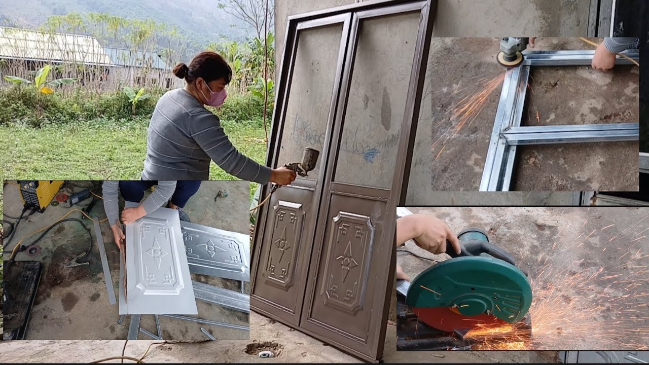Part1: two days of rain made iron doors and iron windows - YouTube