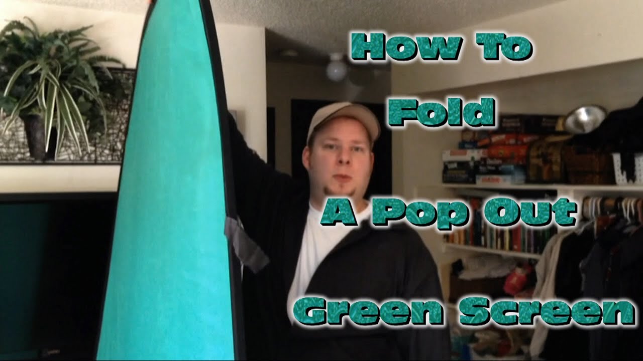 How to Fold A Pop Out Green Screen on Mixed In Tip - YouTube