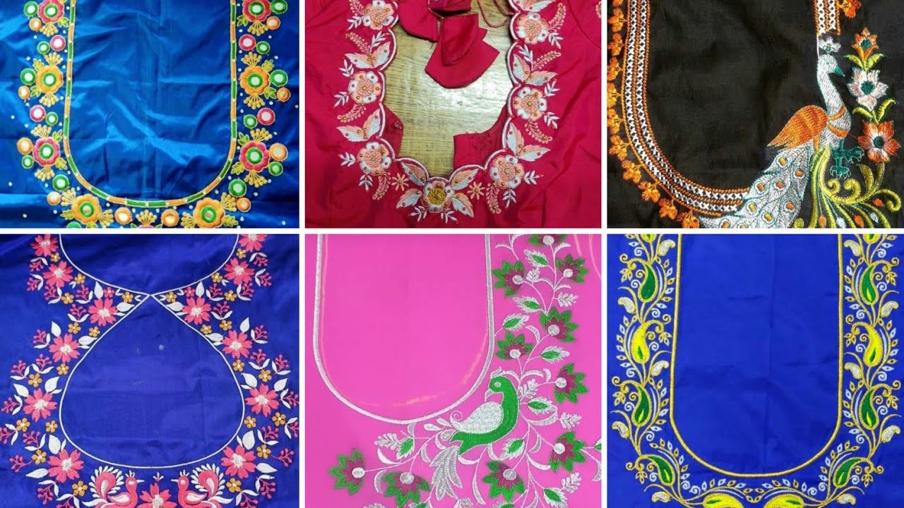 Computer Embroidery Work Blouse Designs 2023|140+ RRR Machine ...
