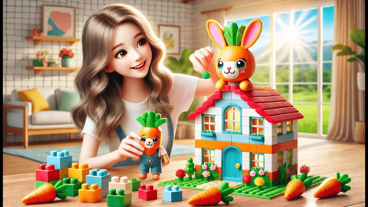🐰 JUNQIU 12 in 1 Bunny Carrot House Building Blocks Farm Sets Review 🐰 ...