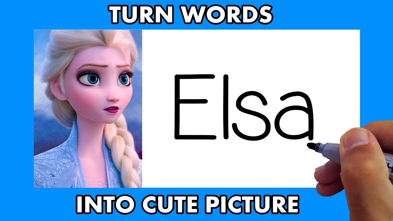 Frozen 2 | How To Turn Words Elsa From Frozen 2 Into Cartoon for ...