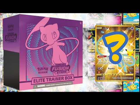 Fusion Strike Mew Elite Trainer Box Pack Opening | Pokemon TCG Sword ...